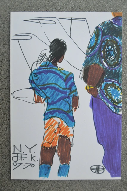 MENU AIR FRANCE 1971 dessin Florent MARGARITIS Croquis voyages n°9 ...