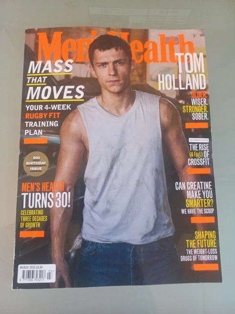 NEW MEN'S HEALTH Magazine March 25 TOM HOLLAND Cover + Workouts ...