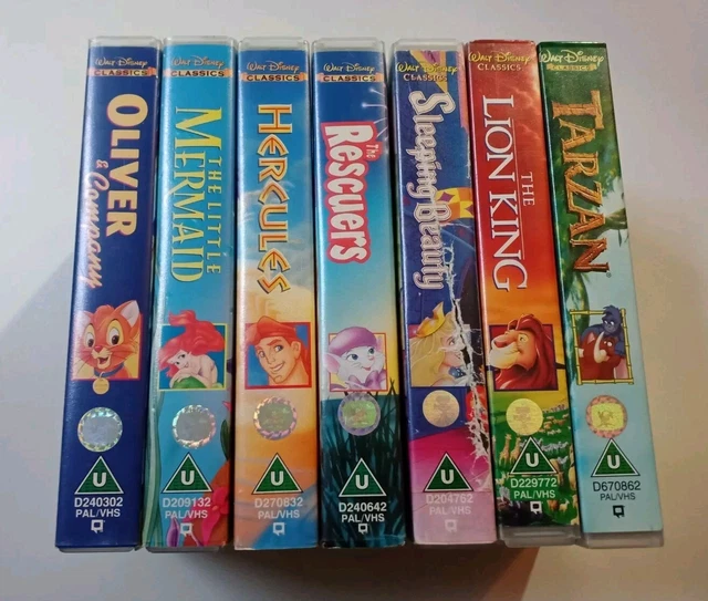 WALT DISNEY VHS Bundle Video Tape Collection 7 Videos Tarzan Little ...