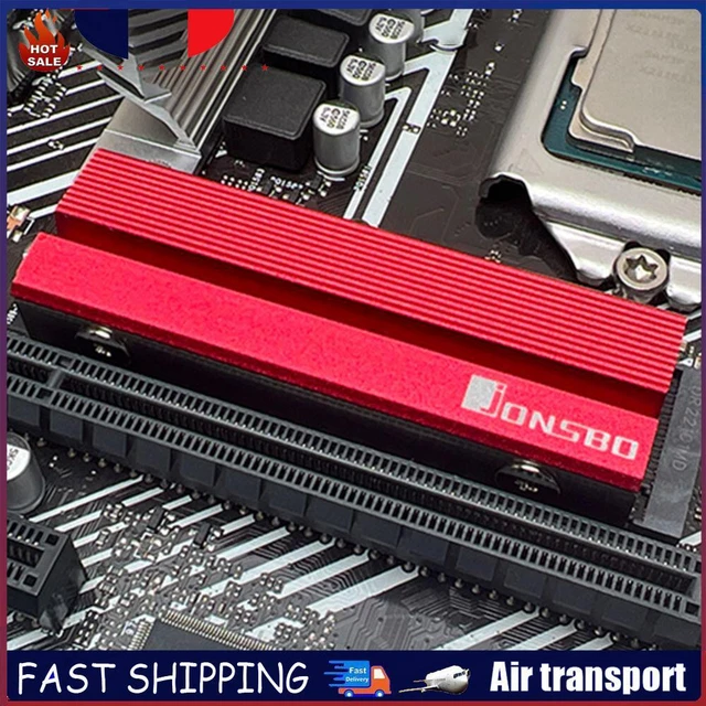 M.2 2280 NVME SSD Radiator with 2 x Thermal Pad for NVMe Drive Cooling ...