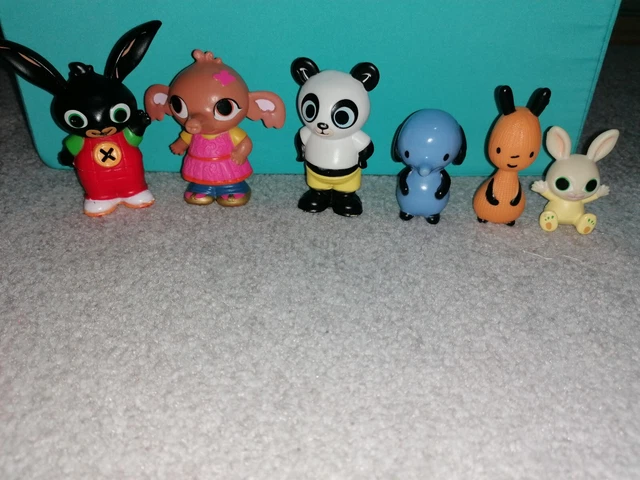 CBEEBIES BING BUNNY Figures BUNDLE X6. Bing, Sula, FLOP, Pando, Amma ...