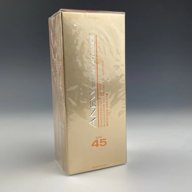 AVON ANEW SOLAR Advance SPF 45 Sunscreen Face Lotion 2.6 oz UVA/UVB NIB ...