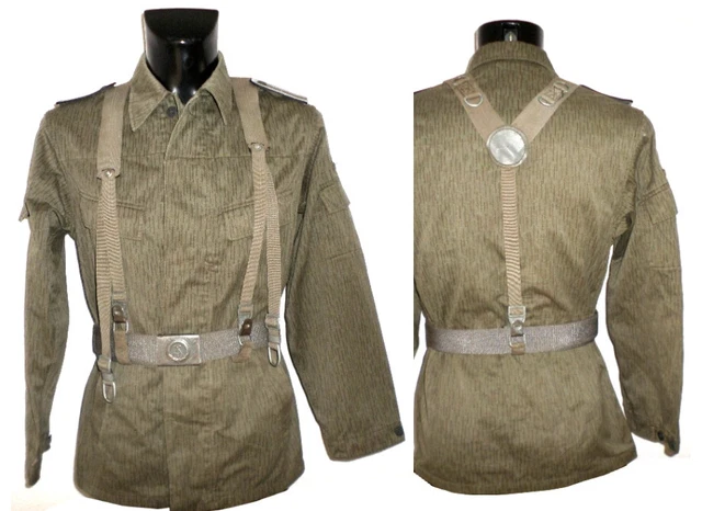 DDR NVA UNIFORM - Jacke Felddienst g44 +Koppel+Tr. East german ...
