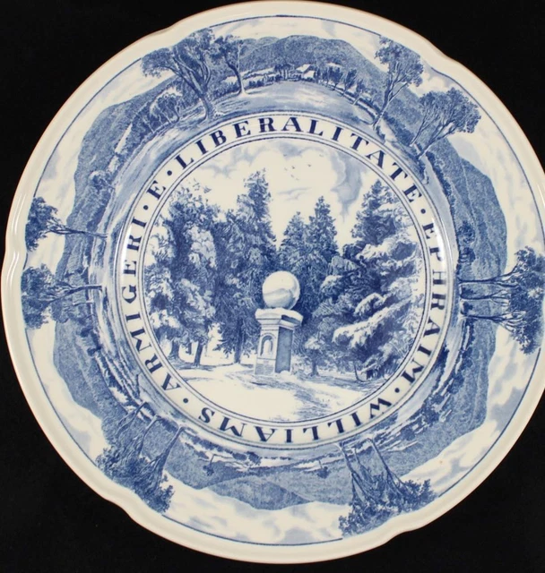 WEDGWOOD WILLIAMS COLLEGE Blue Dinner Plate Haystack Monument £51.78 ...