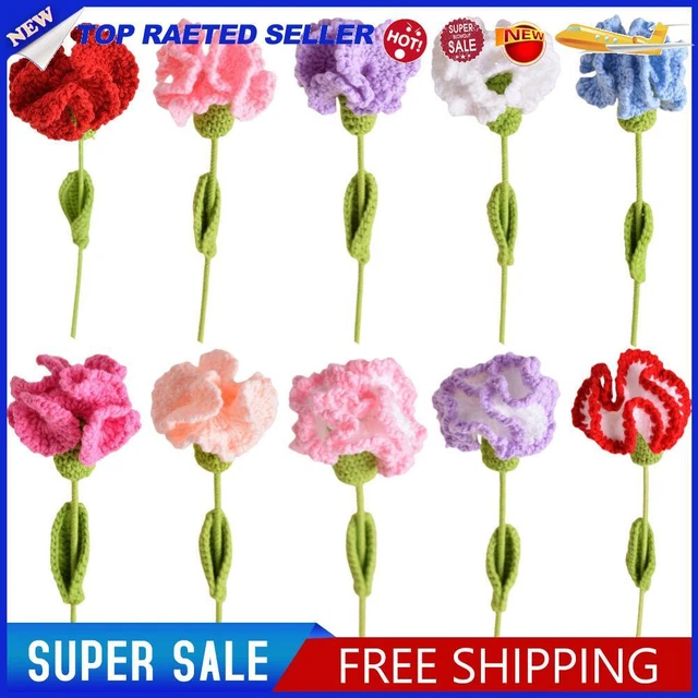 CROCHET CARNATIONS KNITTED Carnations Exquisite Aesthetic for Wedding ...