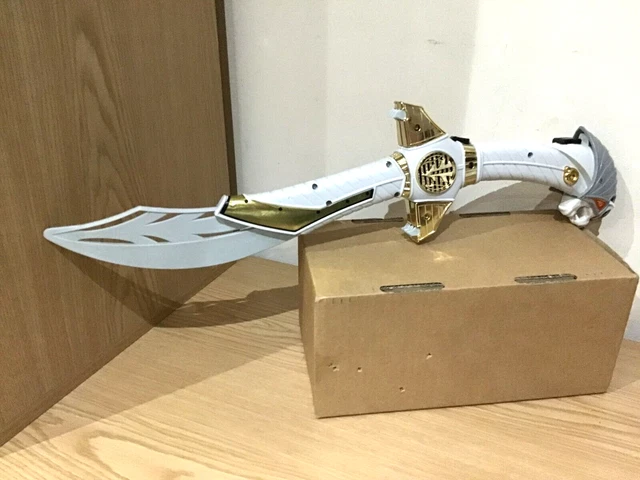 POWER RANGERS MMPR Saba White Tiger Sword, Sounds Work, intact blade ...