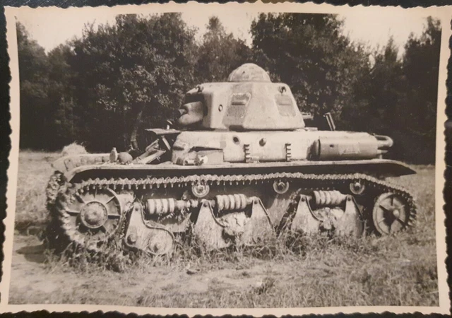 GERMAN PHOTO WW2 WWII ARCHIVE : Char RENAULT R-35 EUR 11,99 - PicClick IT