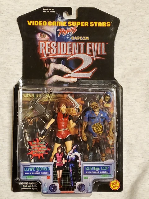RESIDENT EVIL 2 Claire Redfield Zombie Cop Figure NEW Toy Biz Action ...