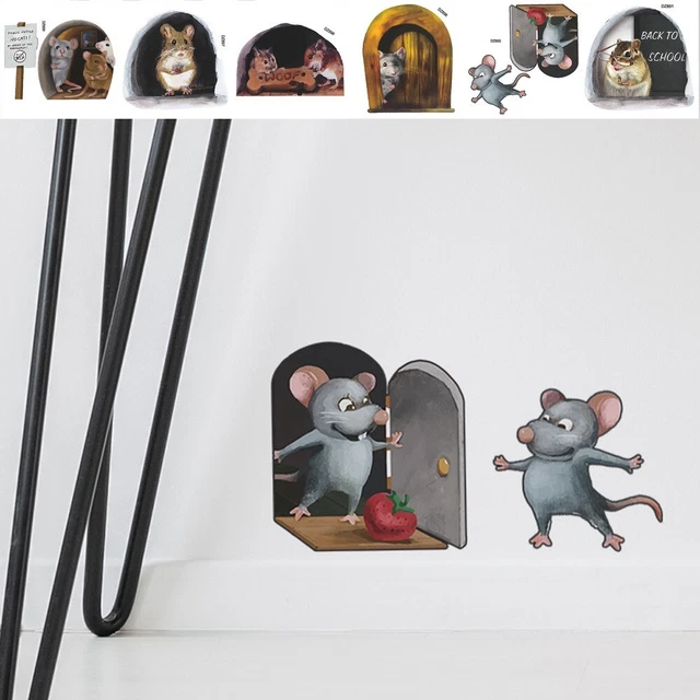 PVC AUTOCOLLANT MURAL Réaliste Amovible Unique Chambre Dessin ...