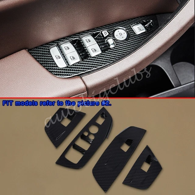FOR BMW X3 2022-2023 Carbon Fiber Window Switch Panel Cover Trims ...