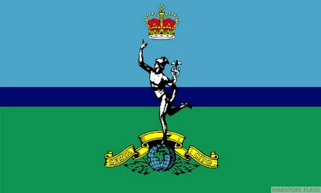 ROYAL SIGNALS CORPS mini flag 9" x 6" 22cm x 15cm flags BRITISH ...