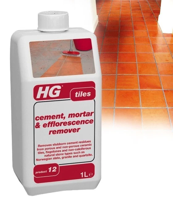 HG TILE LIMEX Cement Mortar Efflorescence Remover Cleaner - 1L 12 £13. ...