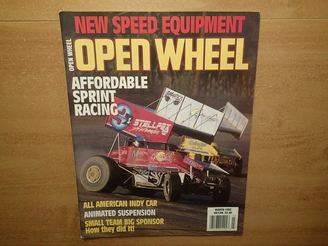 OPEN WHEEL MAGAZINE-MARCH/1992-CRASH Crockett/Mini Sprinters-VG COND. £ ...