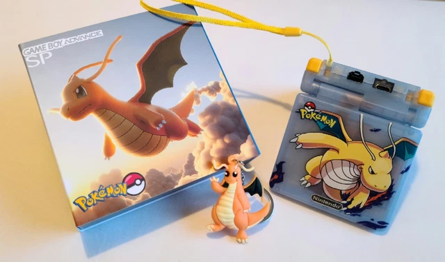 NINTENDO GAME BOY Advance SP Dragonite Pokemon IPS Screen Backlit Boxed ...