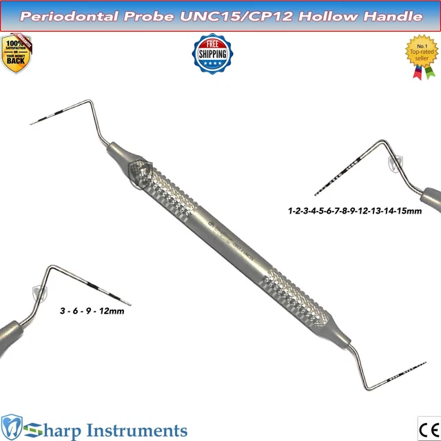 UNC15 / CP12 Expro Periodontal Probe/explorer Double Ended Dental ...