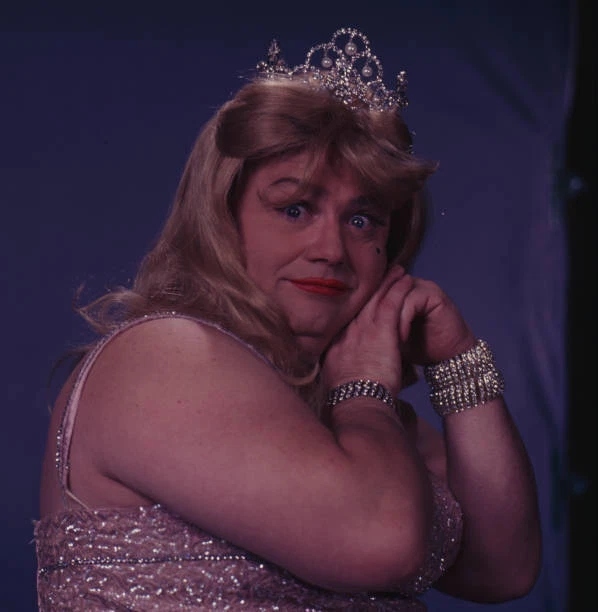 WELSH COMEDIAN AND Singer Harry Secombe In Female Costume And 1960s Old ...