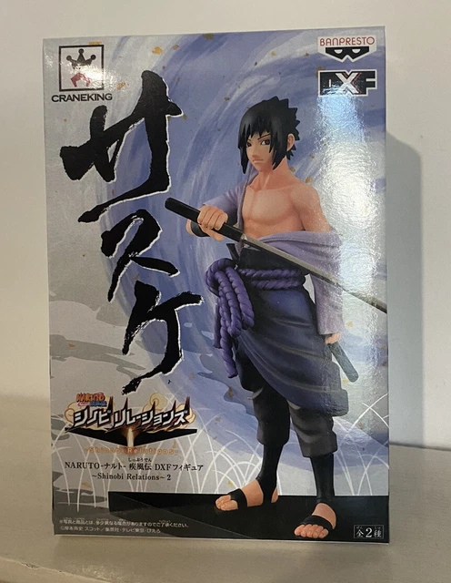 BANPRESTO NARUTO SHIPPUDEN DXF Figure Sasuke Uchiha Shinobi Relations ...