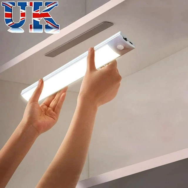 WIRELESS LED NIGHT Light PIR Touch Sensor Light Strip USB Light Bar ...