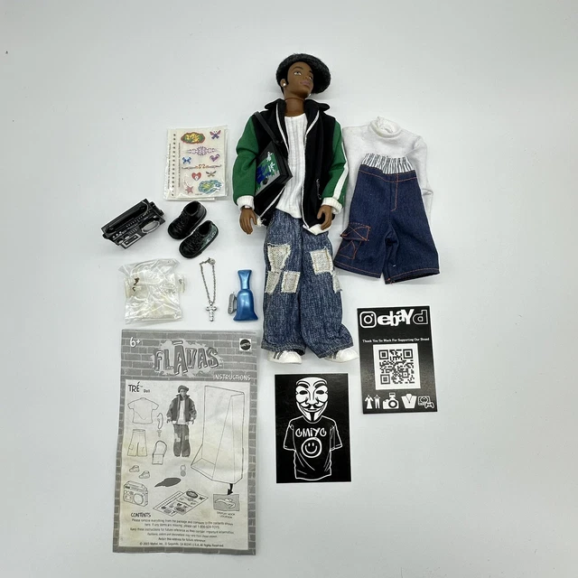 2003 MATTEL FLAVAS TRE’ HIP HOP DOLL Complete With Out The Box Vintage ...