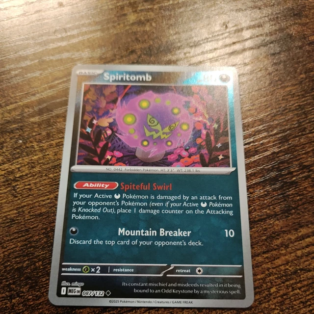 POKEMON TCG MEGA Evolution - Spiritomb 087/132 Reverse Holo £1.13 ...