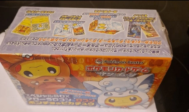 POKEMON ALOLAN VULPIX Pikachu Poncho - Pokemon Center Japan Special Box ...