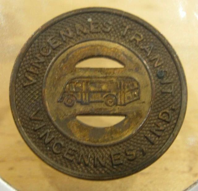 1947 VINCENNES, IN Transit Bus Token - Indiana $5.99 - PicClick