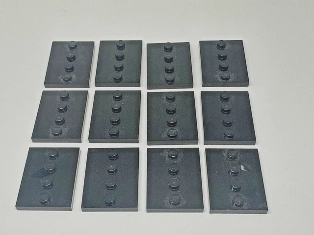 LEGO MINIFIGURE COLLECTIBLE Baseplates x12 3x4 Tile Modified Black ...