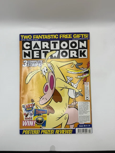 VINTAGE HTF CARTOON Network Magazine - Issue 45 - Cow & Chicken Cover £ ...