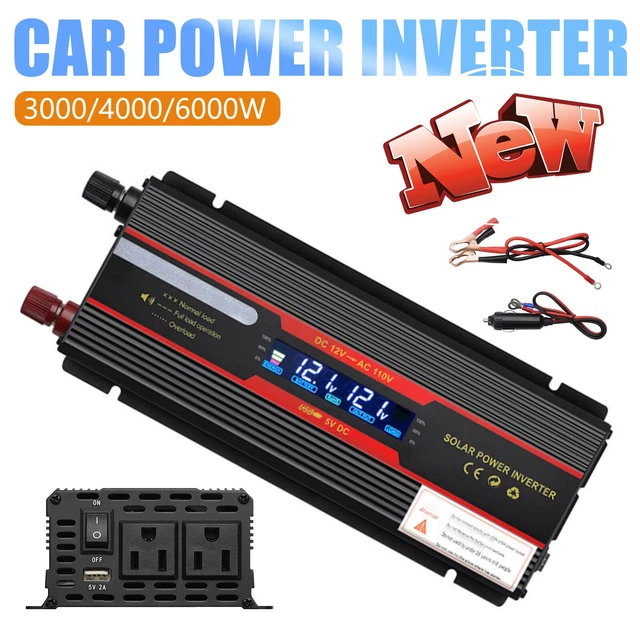 CONVERTIDOR SOLAR DE onda sinusoidal modificado con inversor de potencia para automóvil ...