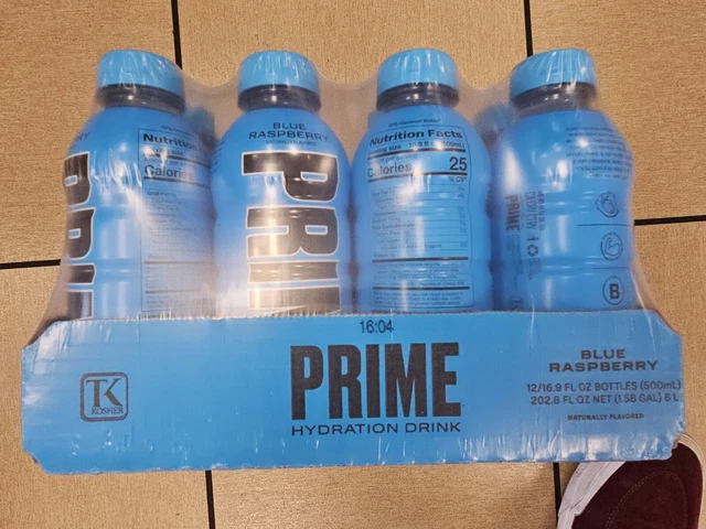 PRIME HYDRATION ENERGY Drink Blue Raspberry Flavor - 16oz (12 Pack) $28 ...