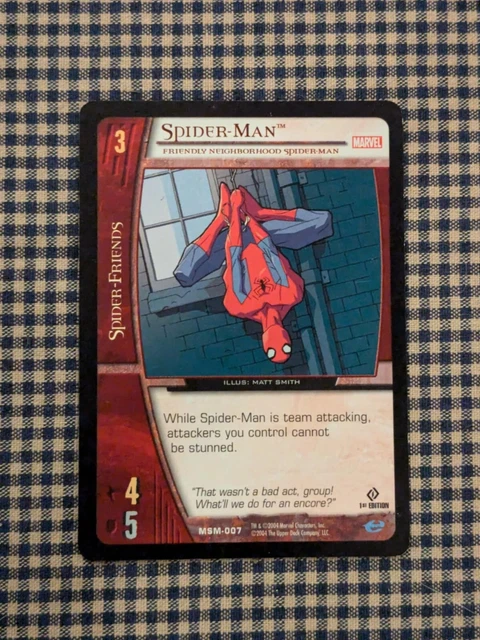 MARVEL VS SYSTEM Card Friendly Neighborhood Spider-Man Upper Deck 2004 ...