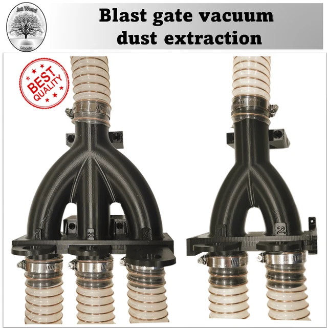 BLAST GATE VACUUM dust extraction waste pipe systems splitter Heavy ...
