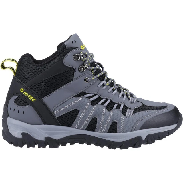 HI-TEC JAGUAR MID Boots Graphite/Black/Citron £85.25 - PicClick UK