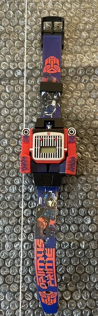 VINTAGE RARE TRANSFORMERS Dark Of The Moon Optimus Prime LCD Watch 2011 ...