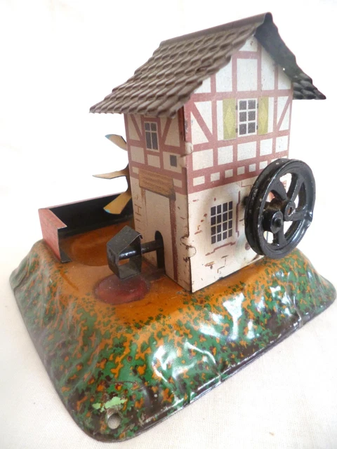 BING CIRCA 1912 vintage working model water mill, steam engine ...