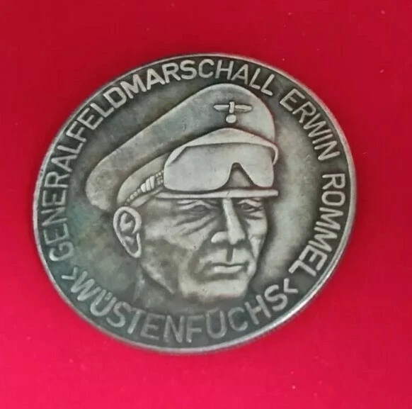 WW2 GERMAN AFRIKA Korps Coin Erwin Rommel Propaganda Collectable ...