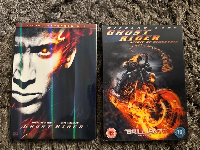 GHOST RIDER R3 & GHOST RIDER SPIRIT OF VENGEANCE R2 DVD Double Pack £7. ...