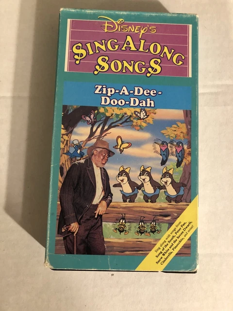 DISNEY’S SING ALONG Songs Zip-A-Dee-Doo-Dah Vintage VHS Video Song Of The South $13.19 - PicClick AU