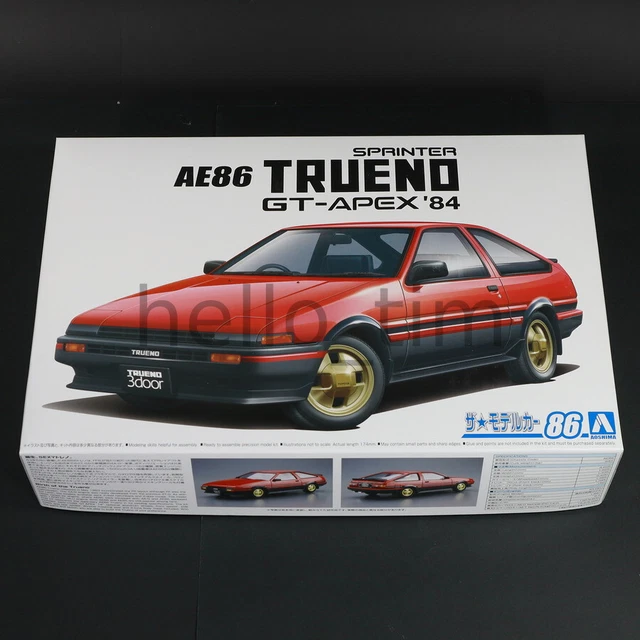 TOYOTA AE86 SPRINTER TRUENO GT-APEX '84, Aoshima Model Car Model Kit 1/ ...