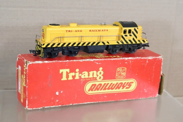 TRIANG R155 TR Gelb Diesel Switcher Lokomotive 5007 Aus 1957 Oi EUR 79 ...