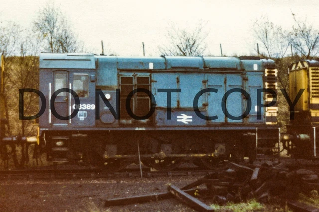 UK DIESEL TRAIN Railway Photograph Of Class 08 08389 Loco. Rm08-64 £1. ...