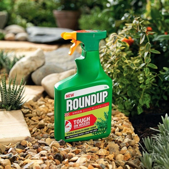 ROUNDUP SPEED ULTRA Weedkiller 1Litre No Glyphosate Garden Tough Spray ...