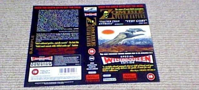 ZOMBIE FLESH EATERS VIPCO UK VHS VIDEO SAMPLE SLEEVE 1992 Lucio Fulci ...