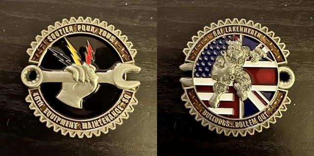 USAF 48TH EQUIPMENT Maintenance Squadron RAF Lakenheath Challenge Coin ...