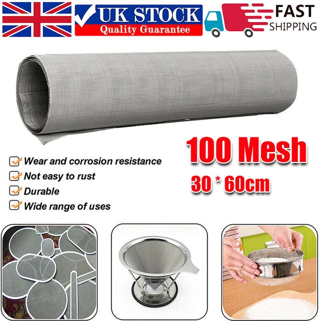 FINE STAINLESS-STEEL WOVEN Wire Mesh Filter Grading Sheet Grill Silk ...