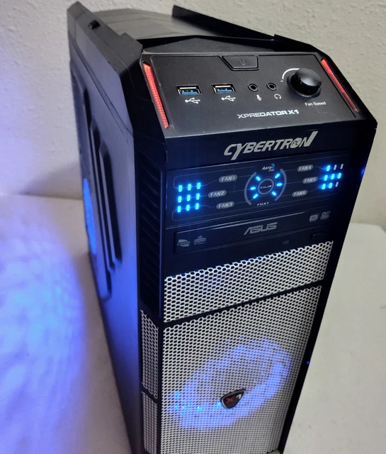 CYBERTRON RETRO GAMING PC Windows XP AMD FX 6 core SSD+1tb Geforce ...