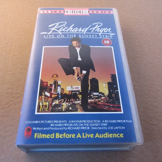 RICHARD PRYOR: LIVE ON SUNSET STRIP old VHS video cassette tape. stand ...