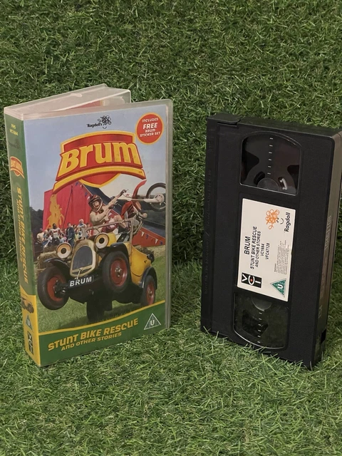 BRUM STUNT BIKE Rescue & Other Adventures VHS/PAL For Kids RARE Children’s £11.99 - PicClick UK