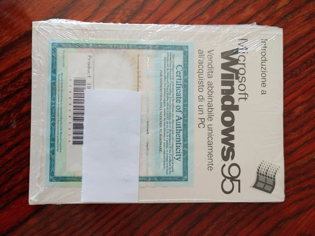 MICROSOFT WINDOWS 95. Rarissima versione Diskless. Con Floppy Disk ...