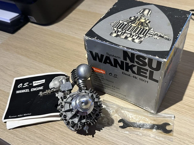 GRAUPNER OS NSU Wankel Rotary Engine 49Pi Nr.1801- (2) £500.00 ...